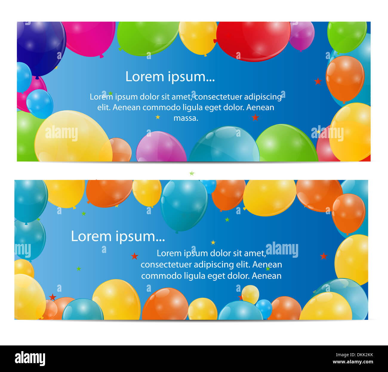 Color glossy balloons card background vector illustration Stock Photo ...