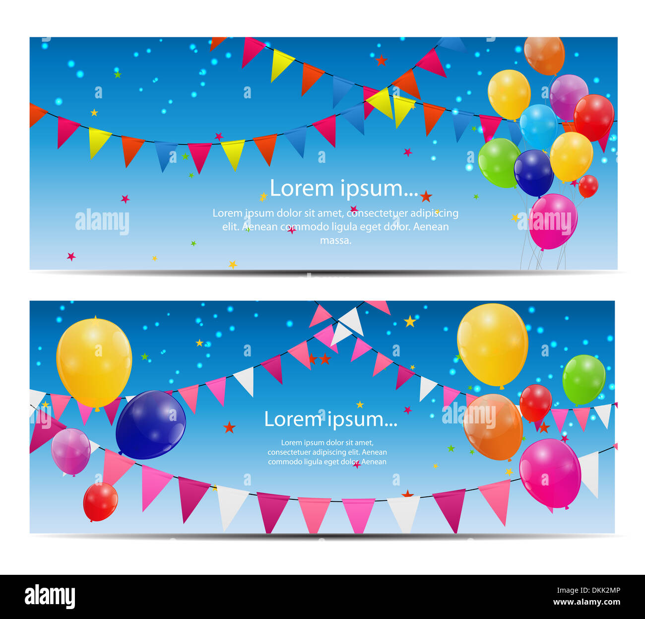 Color glossy balloons card background vector illustration Stock Photo ...