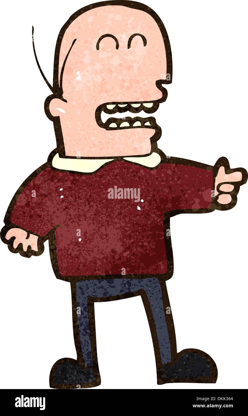 Retro cartoon illustration. On plain white background Stock Vector ...