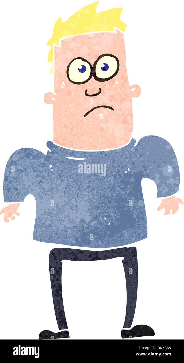 Retro cartoon illustration. On plain white background Stock Vector ...