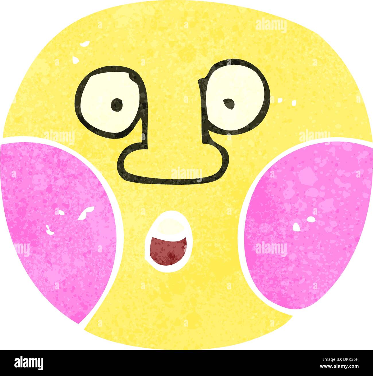 Retro cartoon illustration. On plain white background Stock Vector ...