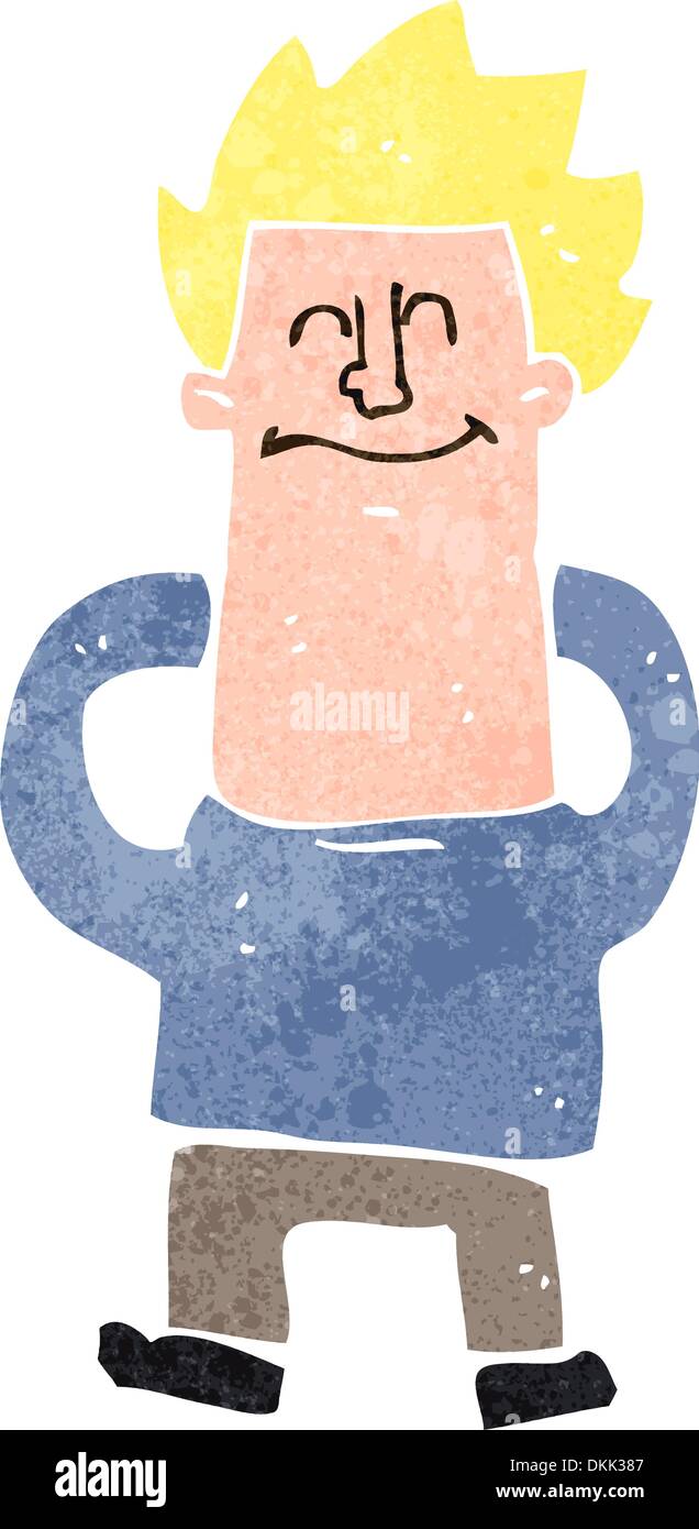 Retro cartoon illustration. On plain white background Stock Vector ...