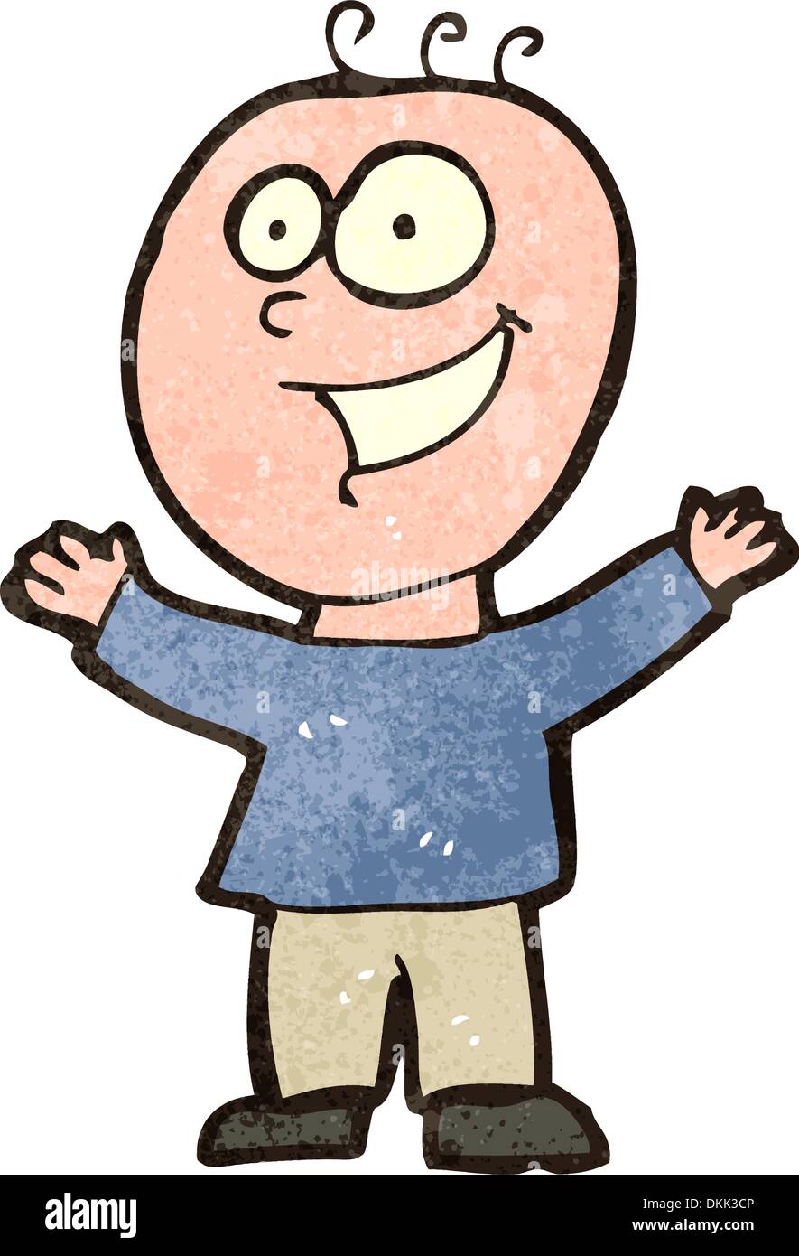 Retro cartoon illustration. On plain white background Stock Vector ...