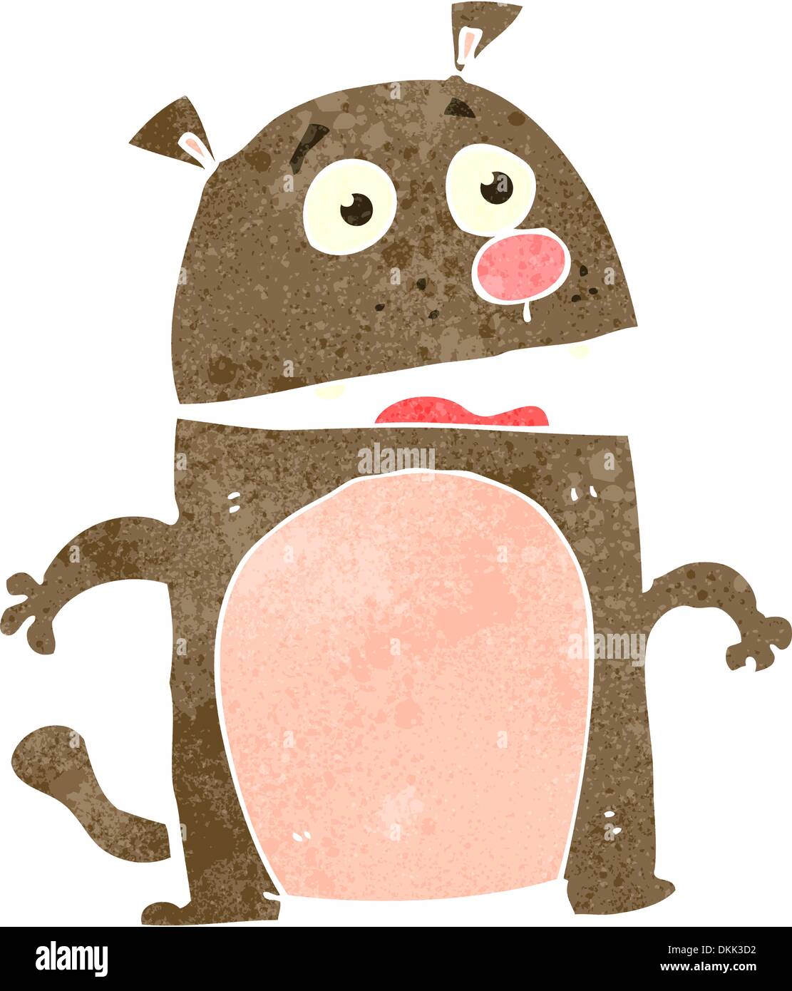 Retro cartoon illustration. On plain white background Stock Vector ...