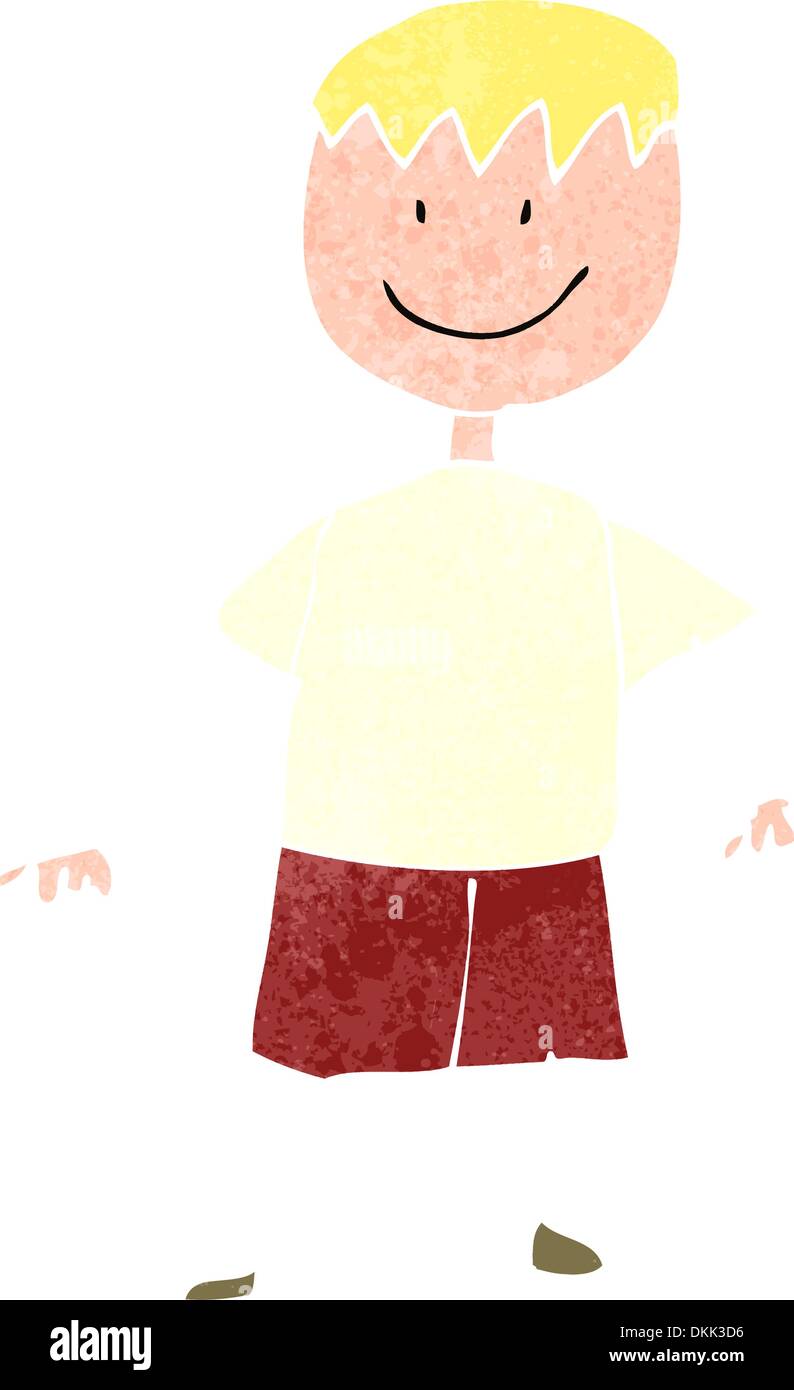 Retro cartoon illustration. On plain white background Stock Vector ...