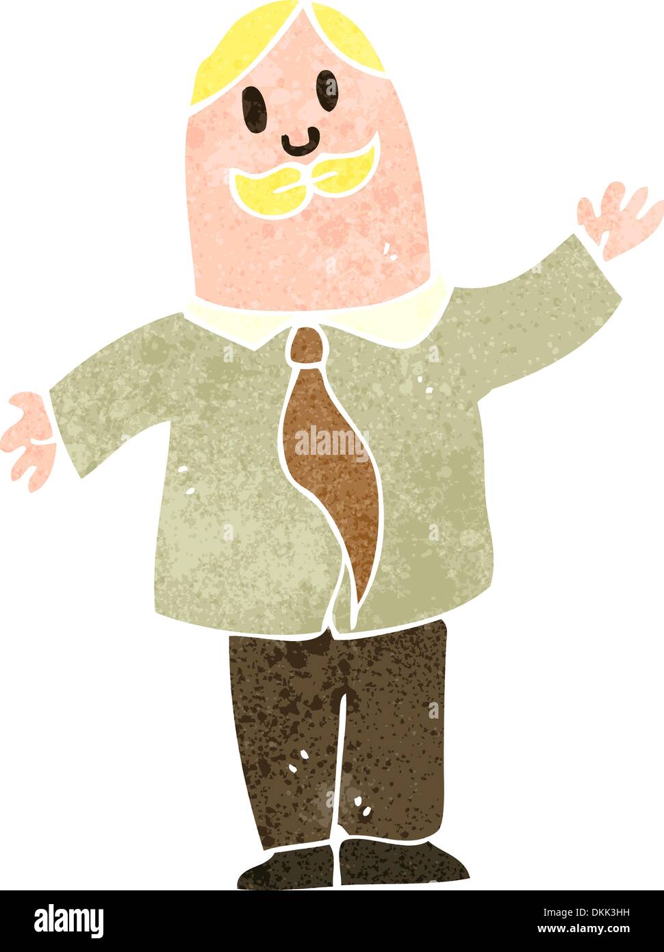 Retro cartoon illustration. On plain white background Stock Vector ...