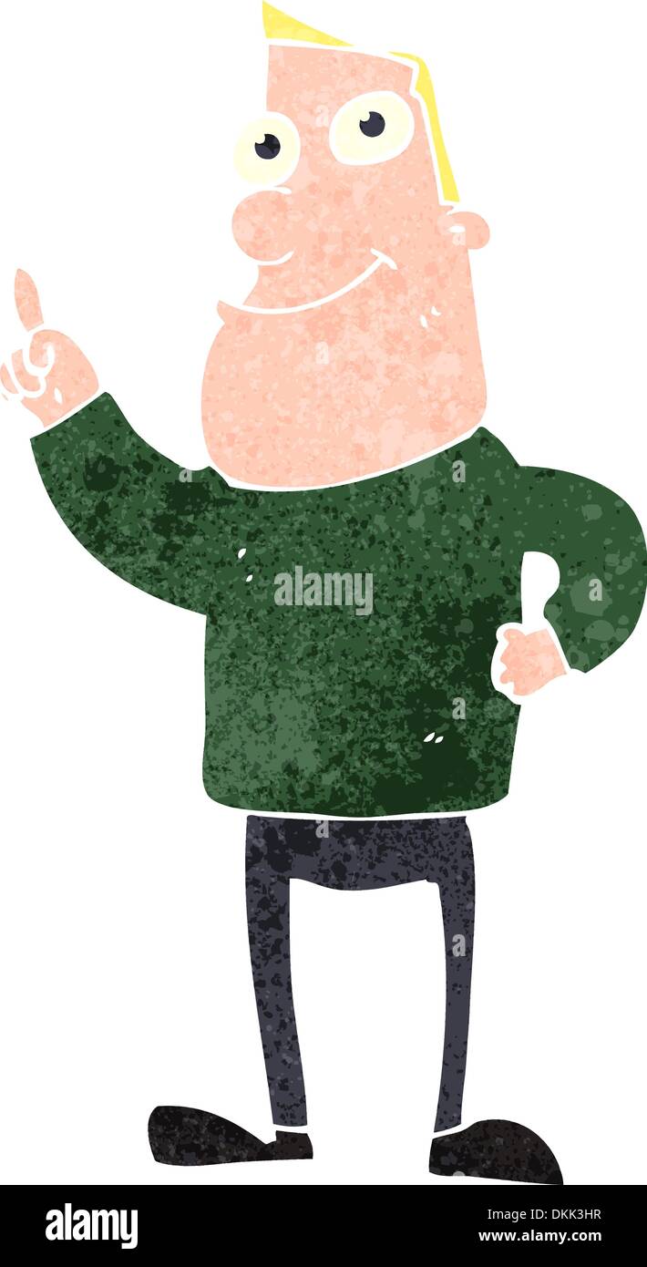Retro cartoon illustration. On plain white background Stock Vector ...