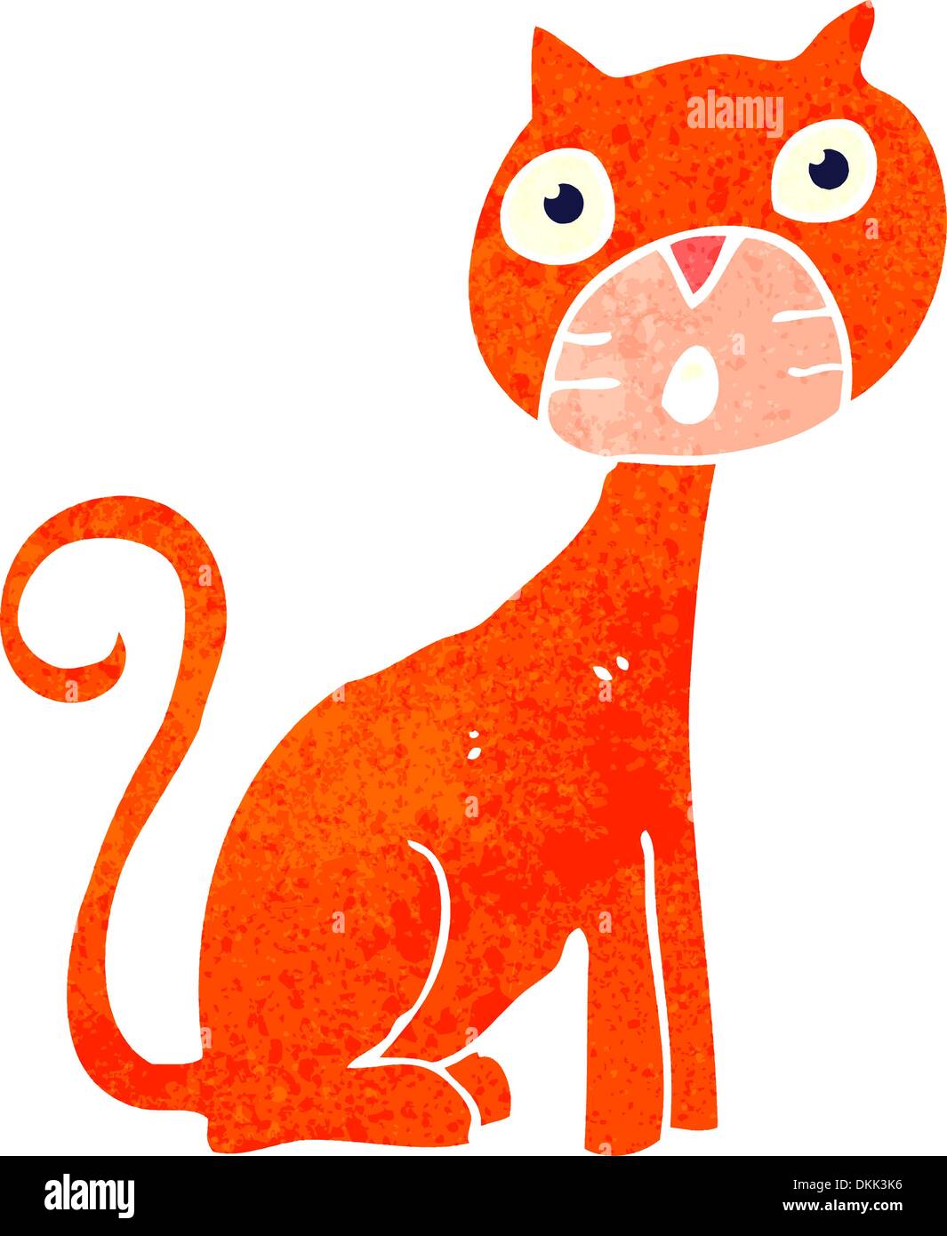 Retro cartoon illustration. On plain white background Stock Vector ...