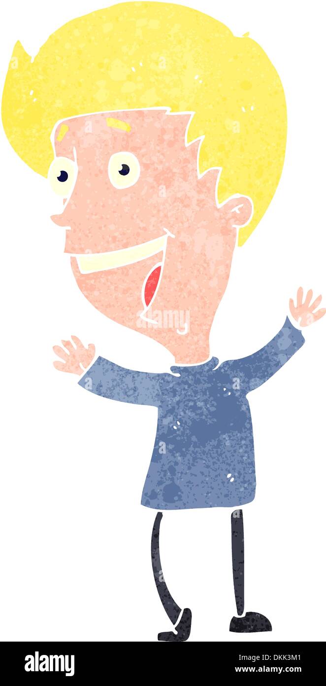 Retro cartoon illustration. On plain white background Stock Vector ...