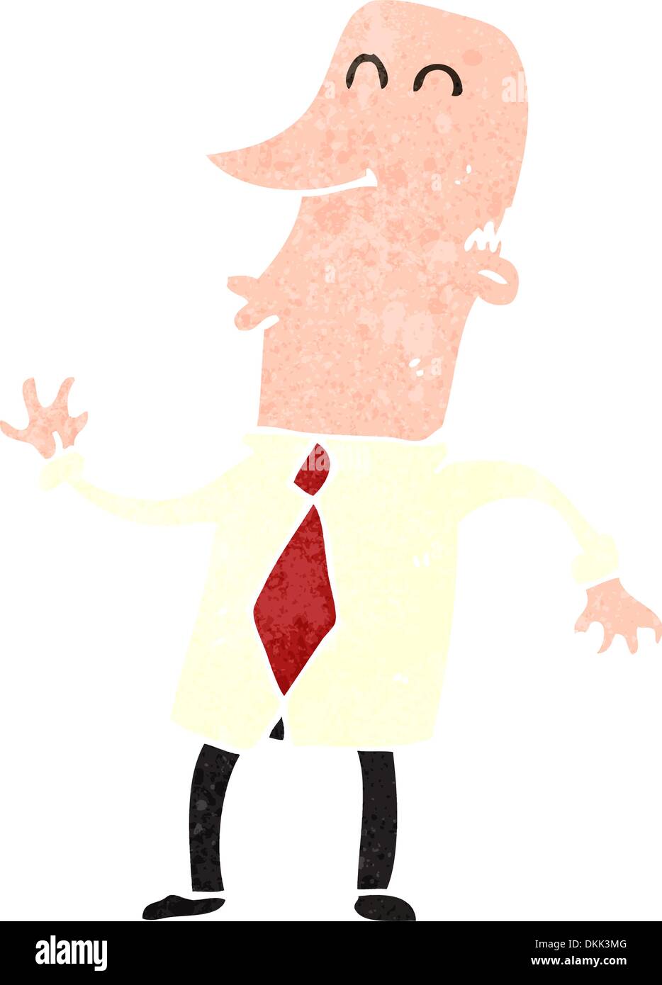 Retro cartoon illustration. On plain white background Stock Vector ...