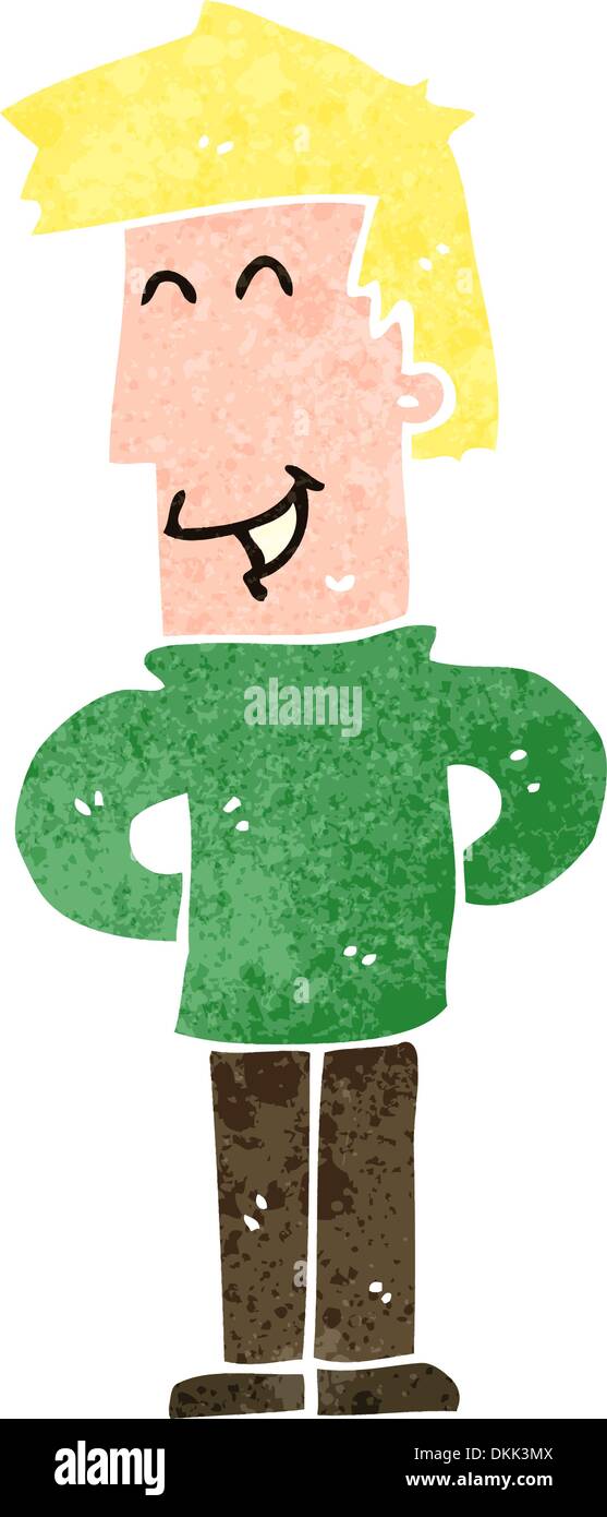 Retro cartoon illustration. On plain white background Stock Vector ...