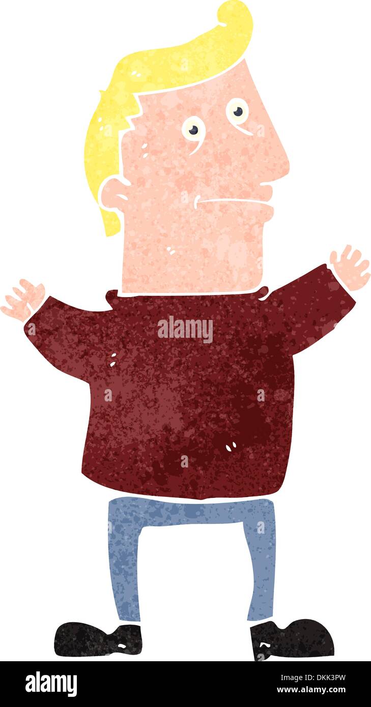 Retro cartoon illustration. On plain white background Stock Vector ...