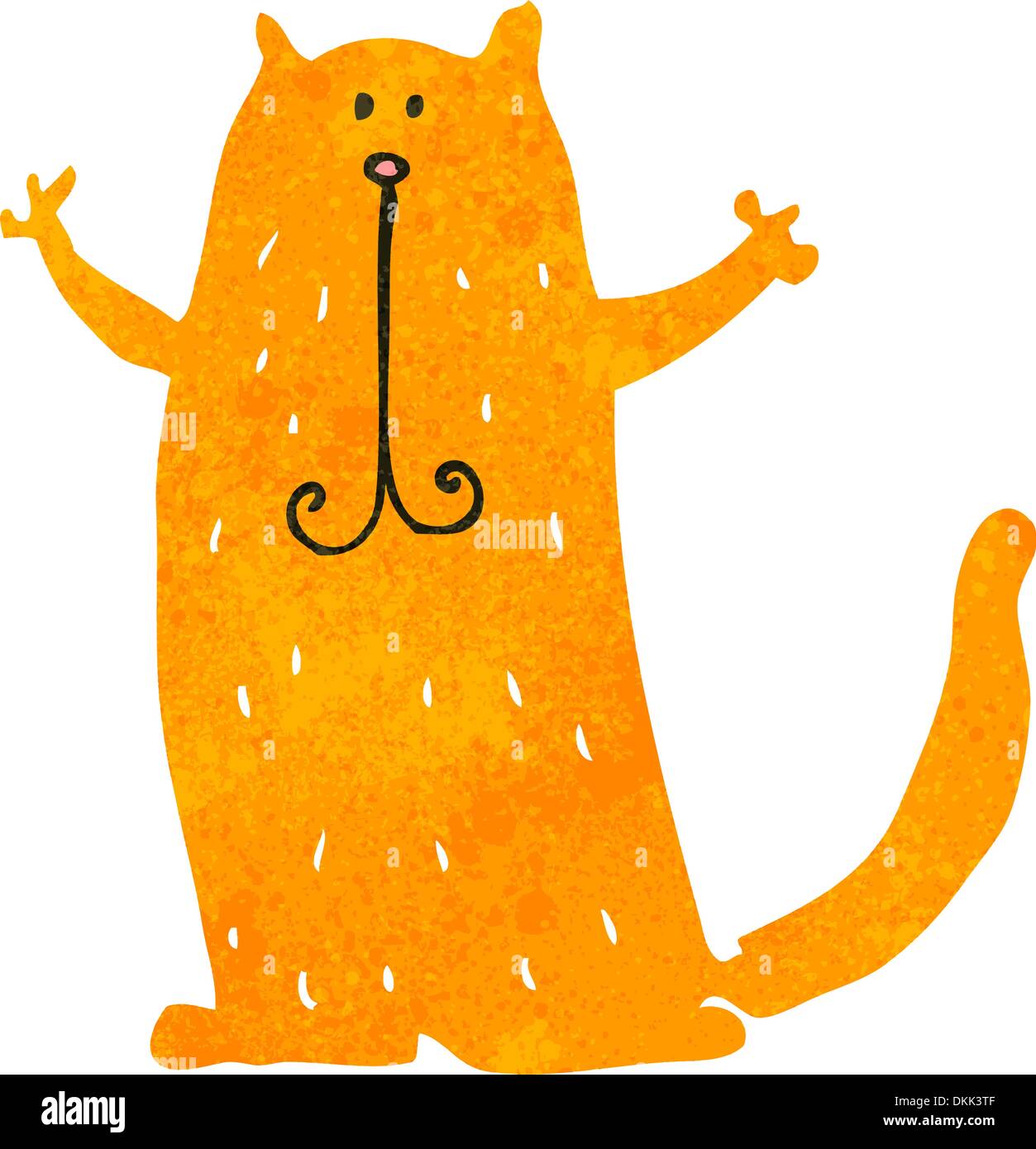 Retro cartoon illustration. On plain white background Stock Vector ...