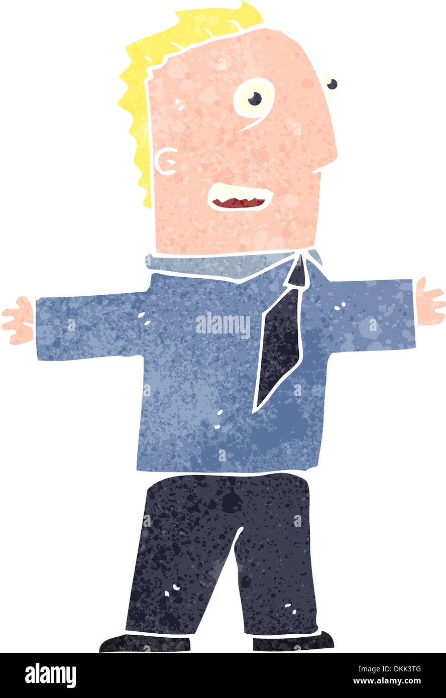 Retro cartoon illustration. On plain white background Stock Vector ...