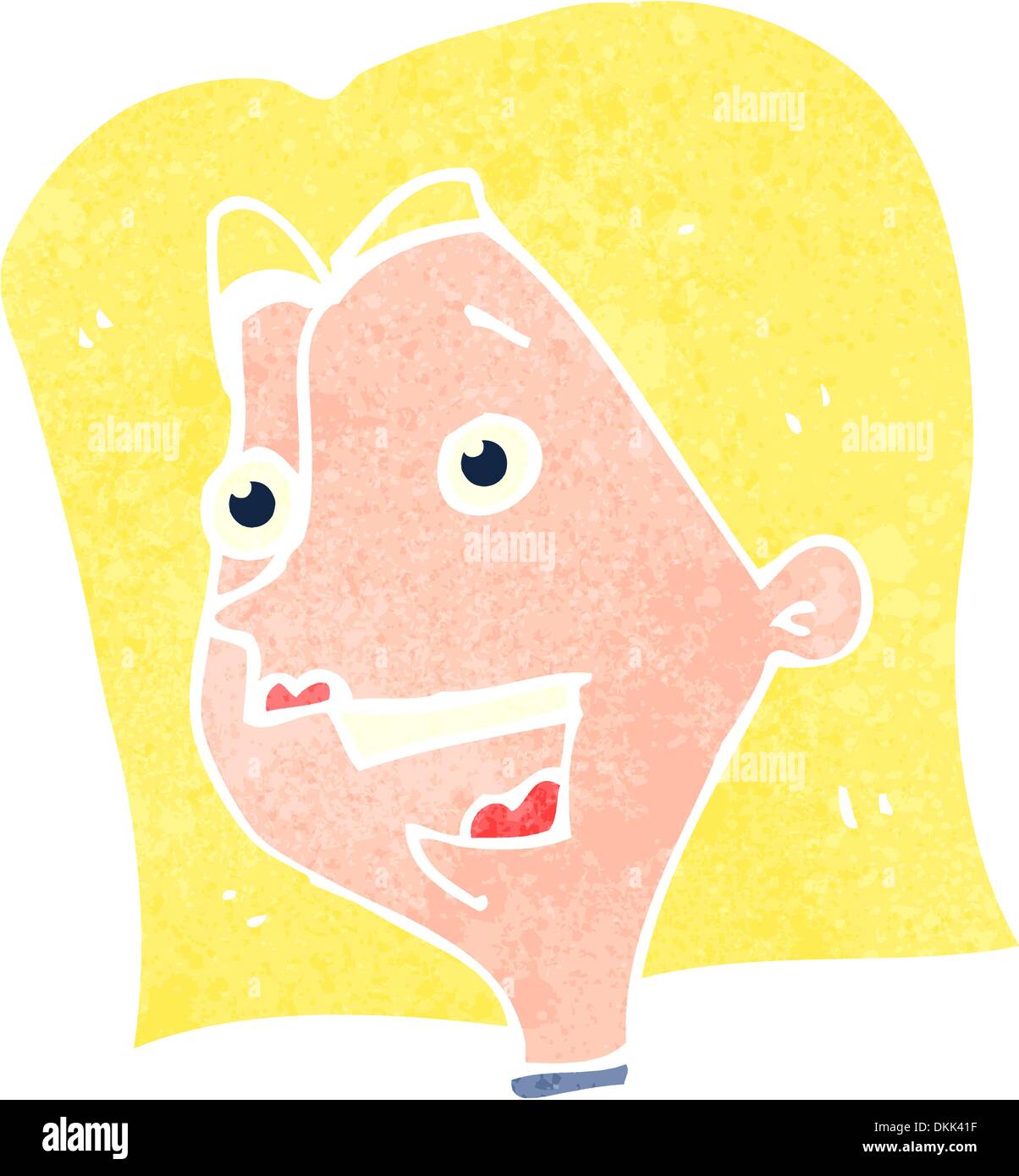 Retro cartoon illustration. On plain white background Stock Vector ...