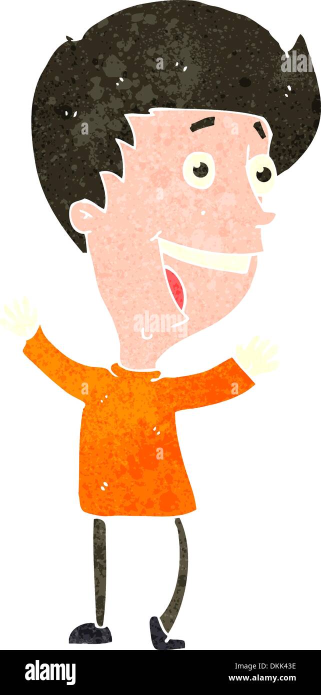 Retro cartoon illustration. On plain white background Stock Vector ...