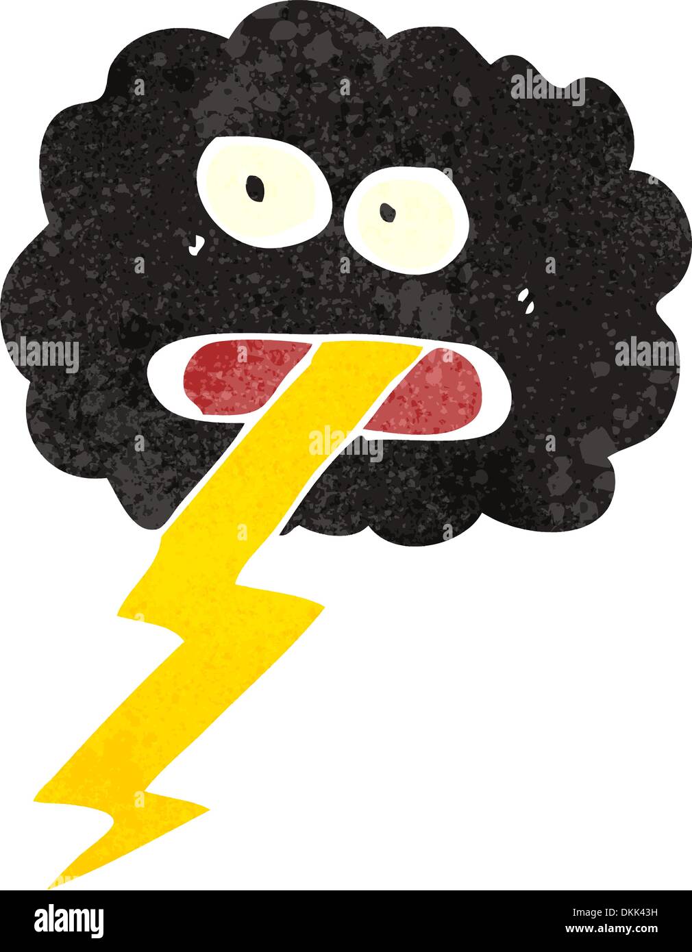 Retro cartoon illustration. On plain white background Stock Vector ...
