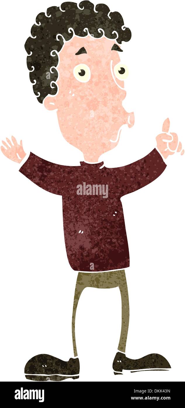 Retro cartoon illustration. On plain white background Stock Vector ...