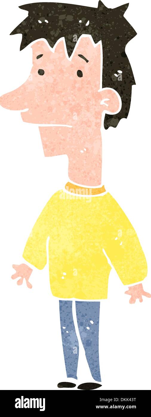 Retro cartoon illustration. On plain white background Stock Vector ...