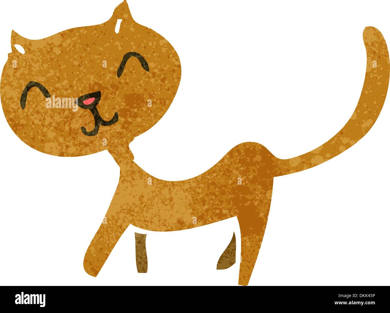 Retro cartoon illustration. On plain white background Stock Vector ...