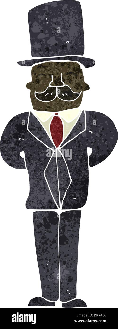 Vector illustration posh man hi-res stock photography and images - Alamy