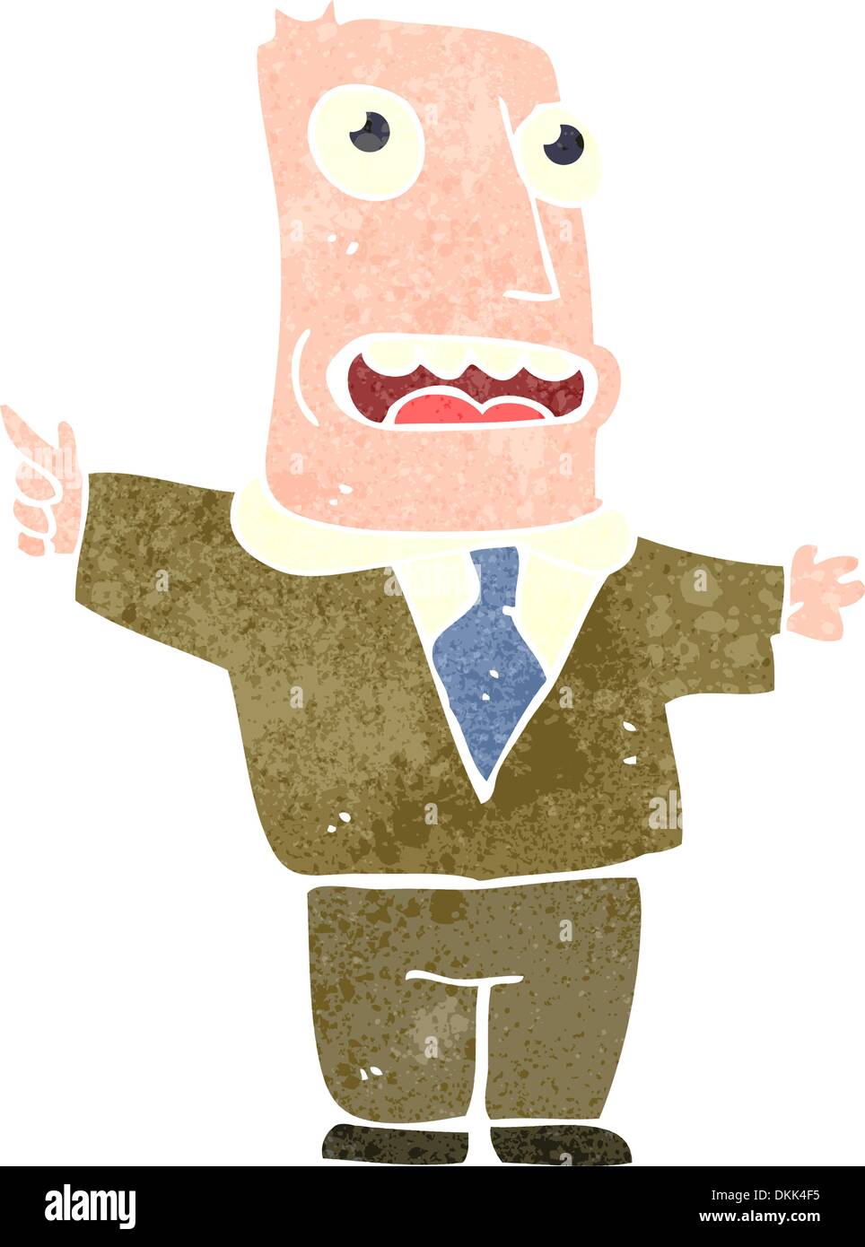 Retro cartoon illustration. On plain white background Stock Vector ...