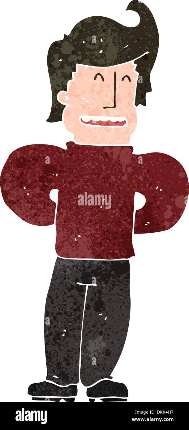 Retro cartoon illustration. On plain white background Stock Vector ...