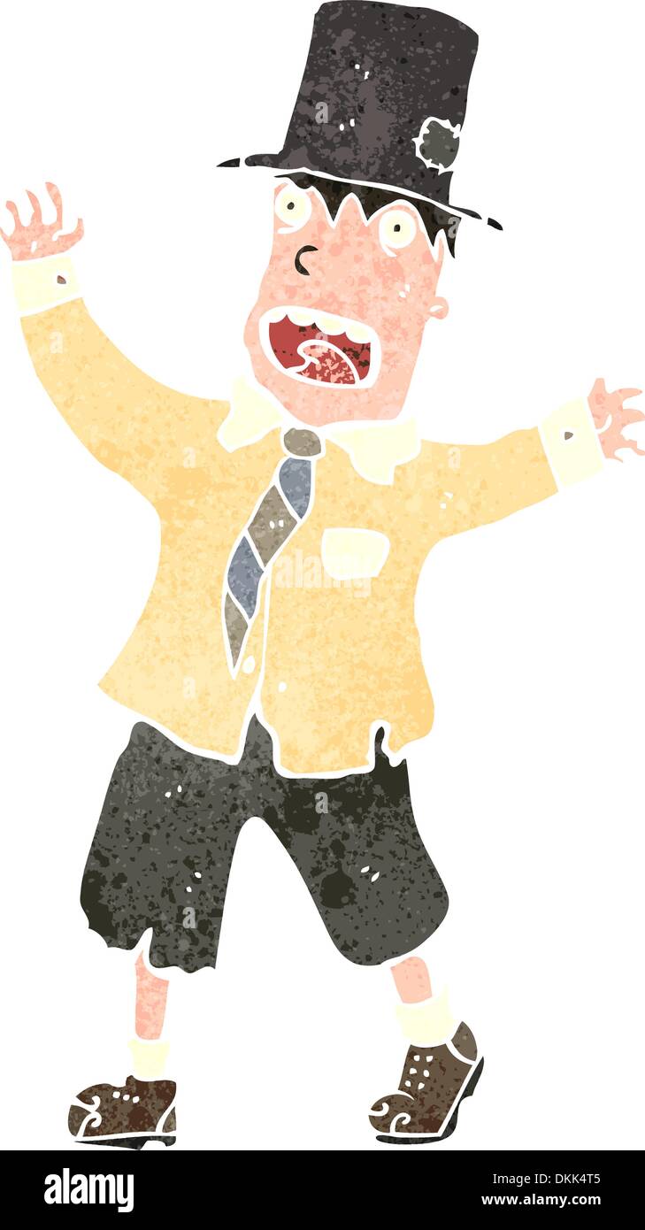 Retro cartoon illustration. On plain white background Stock Vector ...