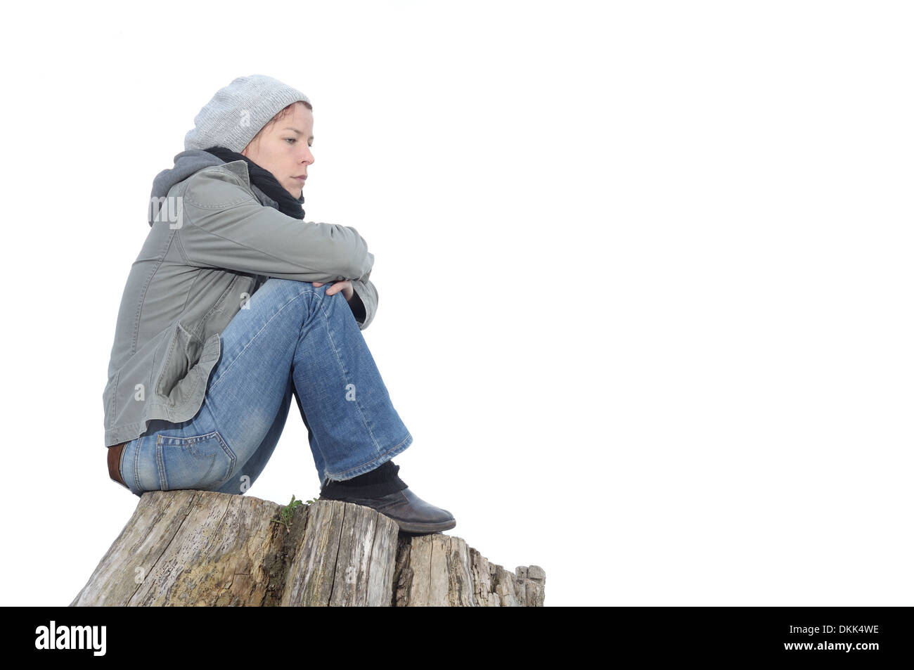 Forlorn alone loneliness sad hi-res stock photography and images - Alamy