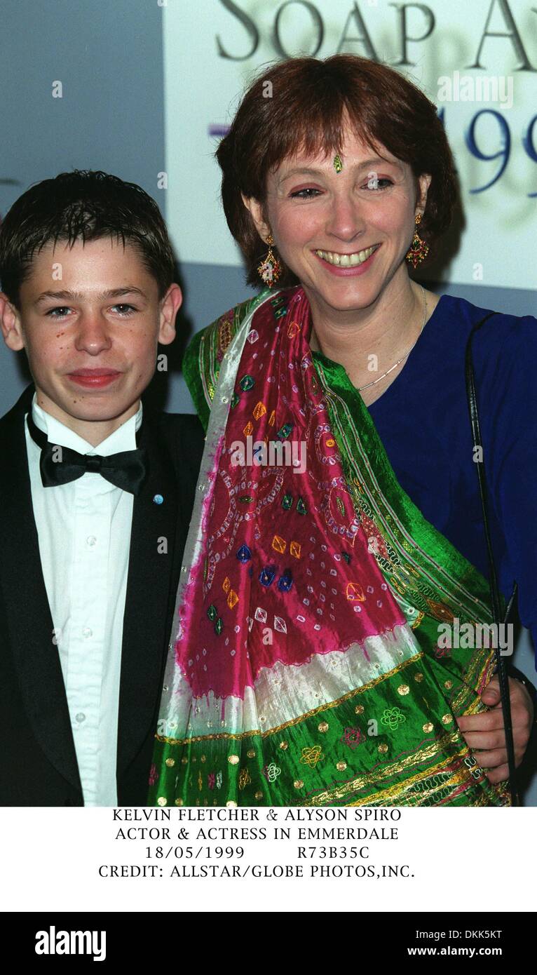 May 18, 1999 - KELVIN FLETCHER & ALYSON SPIRO.ACTOR & ACTRESS IN ...