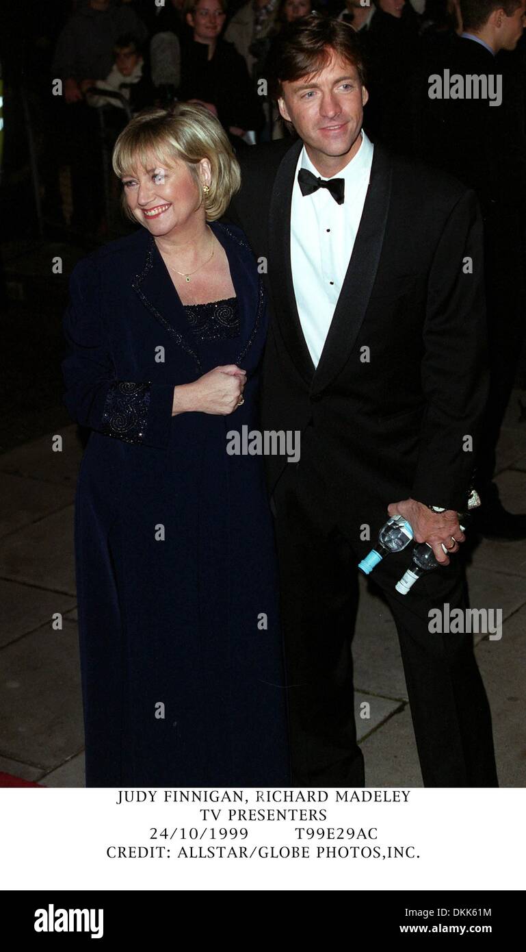 Oct. 24, 1999 - JUDY FINNIGAN, RICHARD MADELEY.TV PRESENTERS.24/10/1999 ...