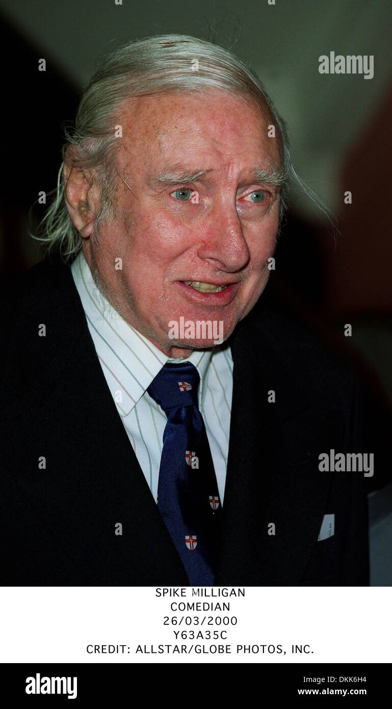 Mar. 26, 2000 - SPIKE MILLIGAN.COMEDIAN.26/03/2000.Y63A35C.CREDIT ...