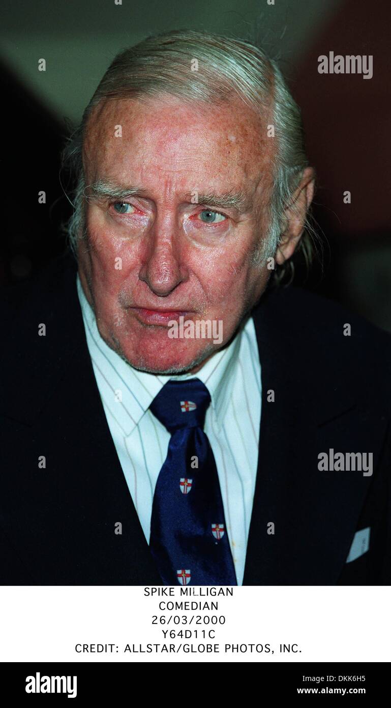Mar. 26, 2000 - SPIKE MILLIGAN.COMEDIAN.26/03/2000.Y64D11C.CREDIT ...