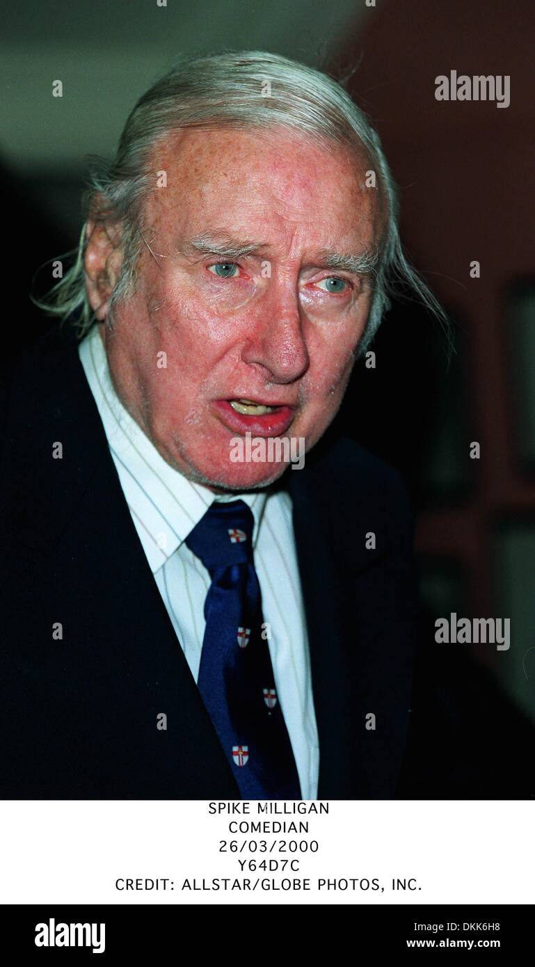 Mar. 26, 2000 - SPIKE MILLIGAN.COMEDIAN.26/03/2000.Y64D7C.CREDIT ...