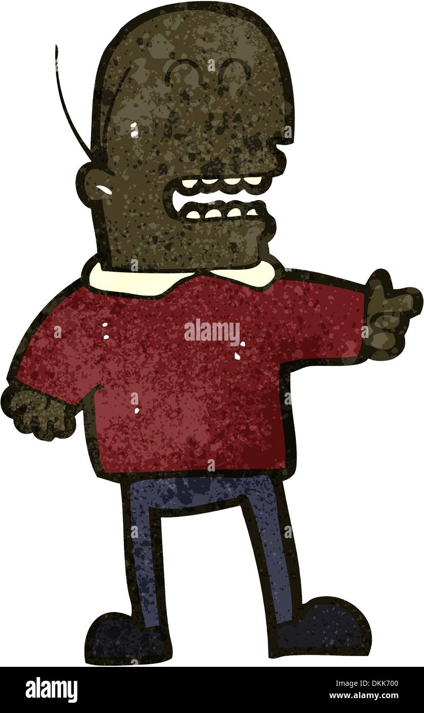 Retro cartoon illustration. On plain white background Stock Vector ...