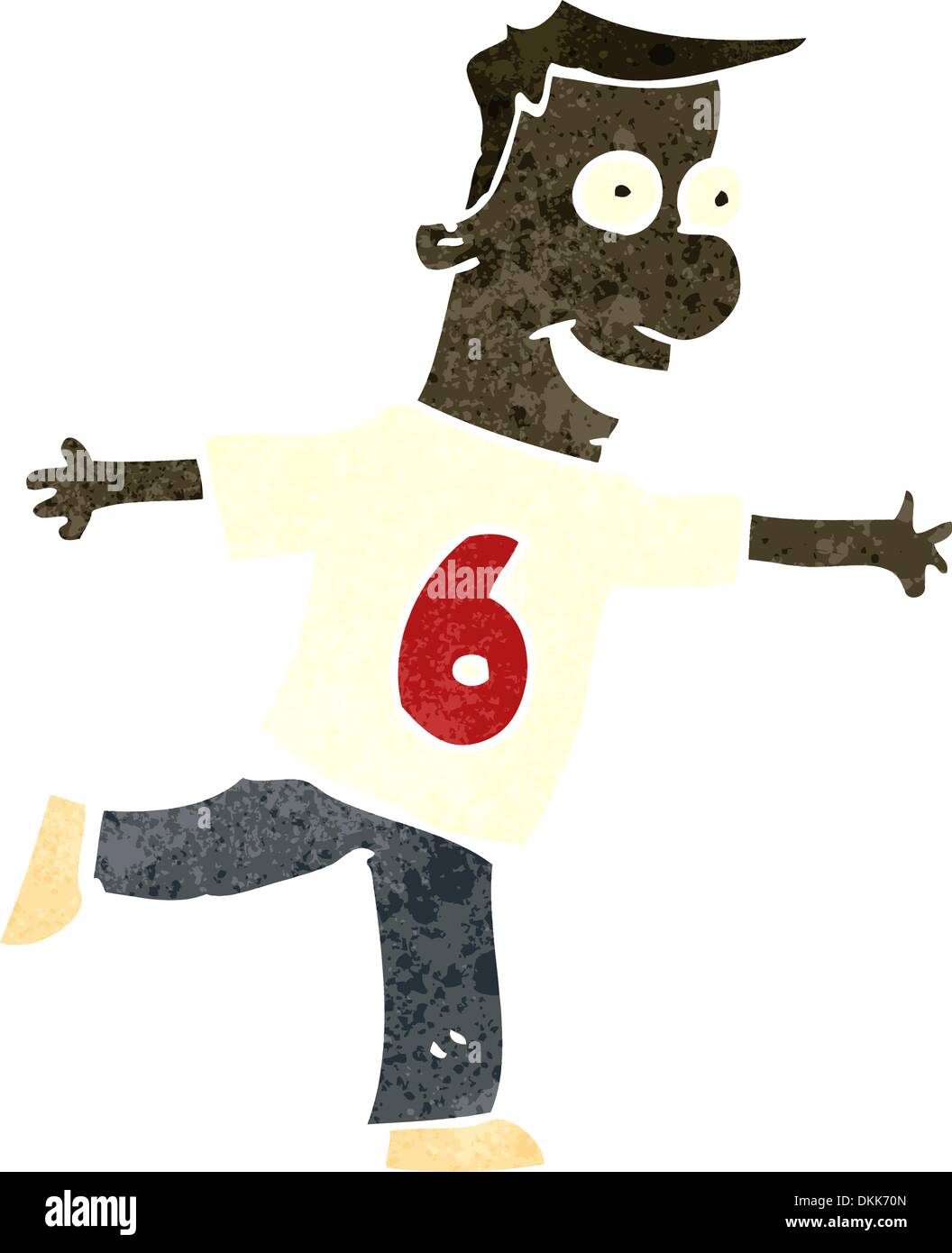 Retro cartoon illustration. On plain white background Stock Vector ...