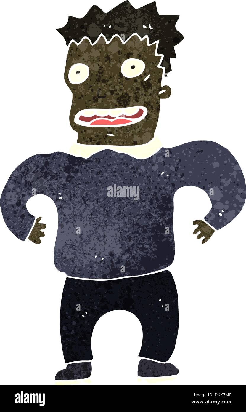 Retro cartoon illustration. On plain white background Stock Vector ...