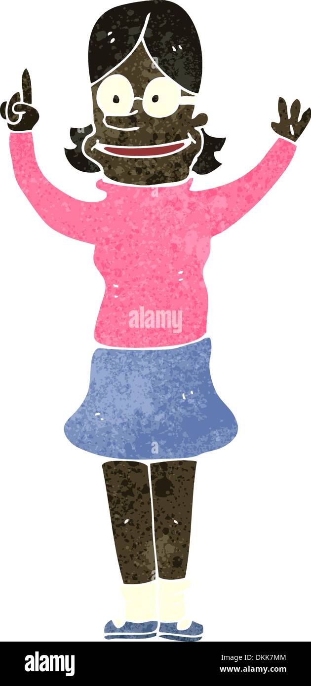 Retro cartoon illustration. On plain white background Stock Vector ...