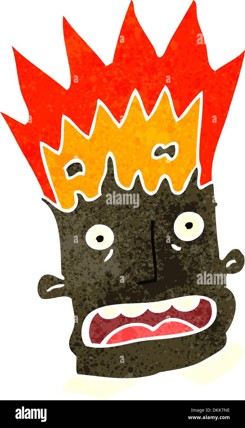 Retro cartoon illustration. On plain white background Stock Vector ...