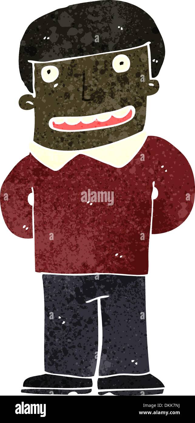 Retro cartoon illustration. On plain white background Stock Vector ...