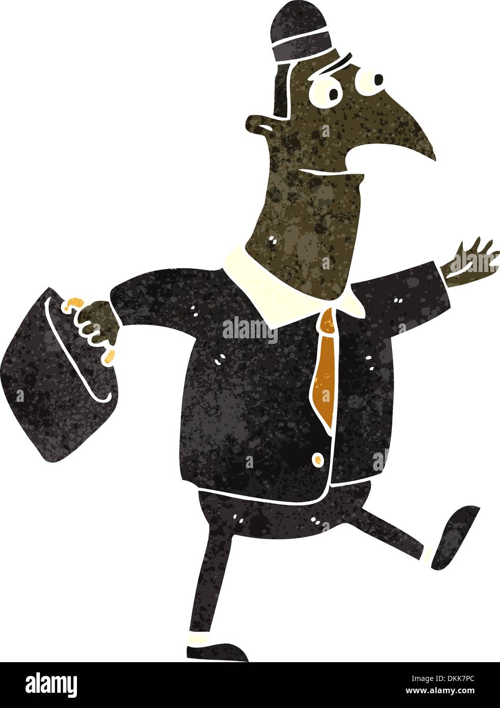 Retro cartoon illustration. On plain white background Stock Vector ...