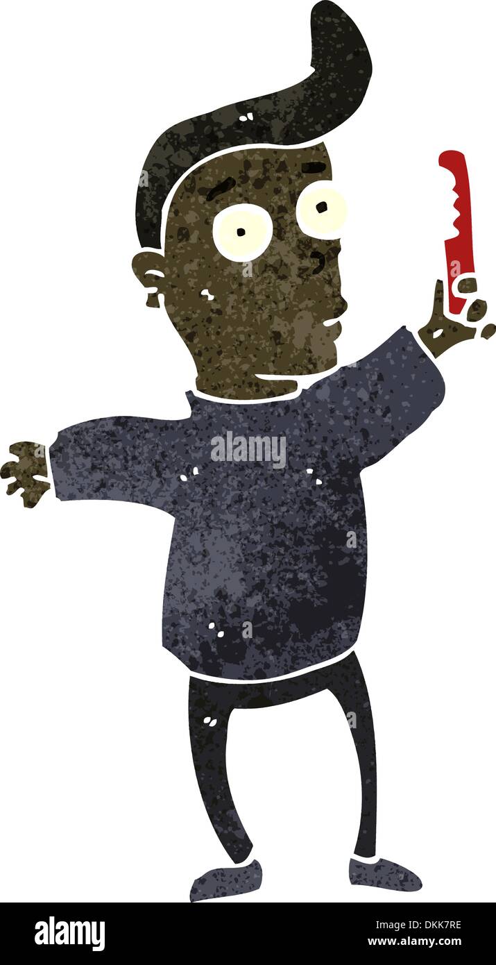 Retro cartoon illustration. On plain white background Stock Vector ...