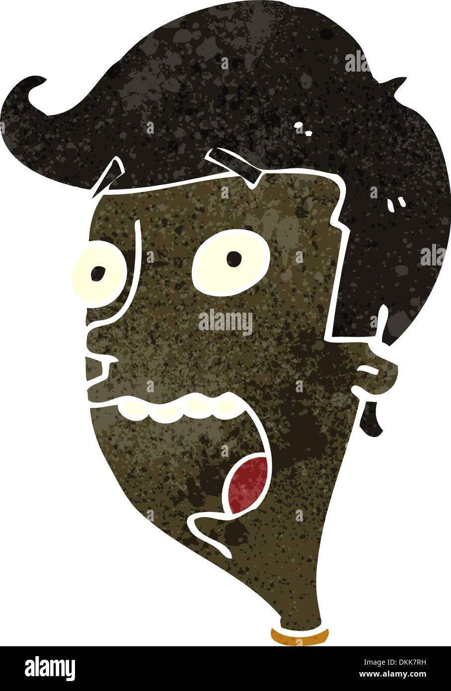 Retro cartoon illustration. On plain white background Stock Vector ...