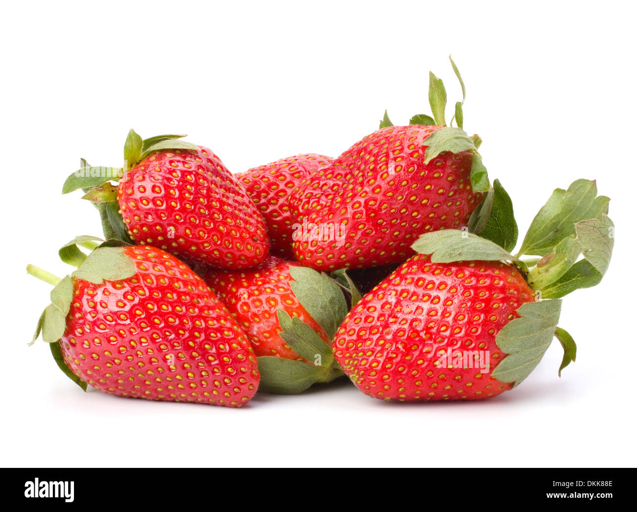 Strawberries isolated on white background Stock Photo - Alamy