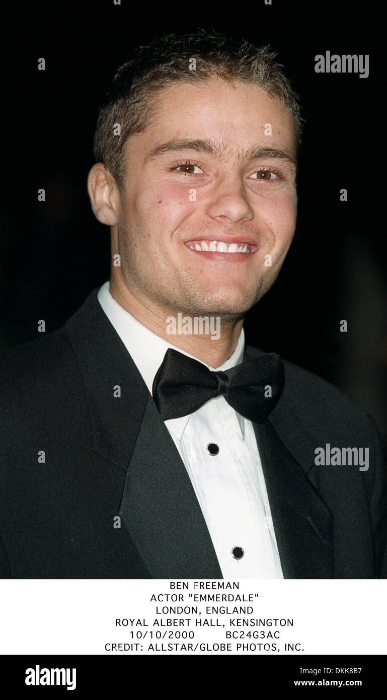 Oct. 10, 2000 - ROYAL ALBERT HALL, KENSINGTON - BEN FREEMAN.ACTOR ...