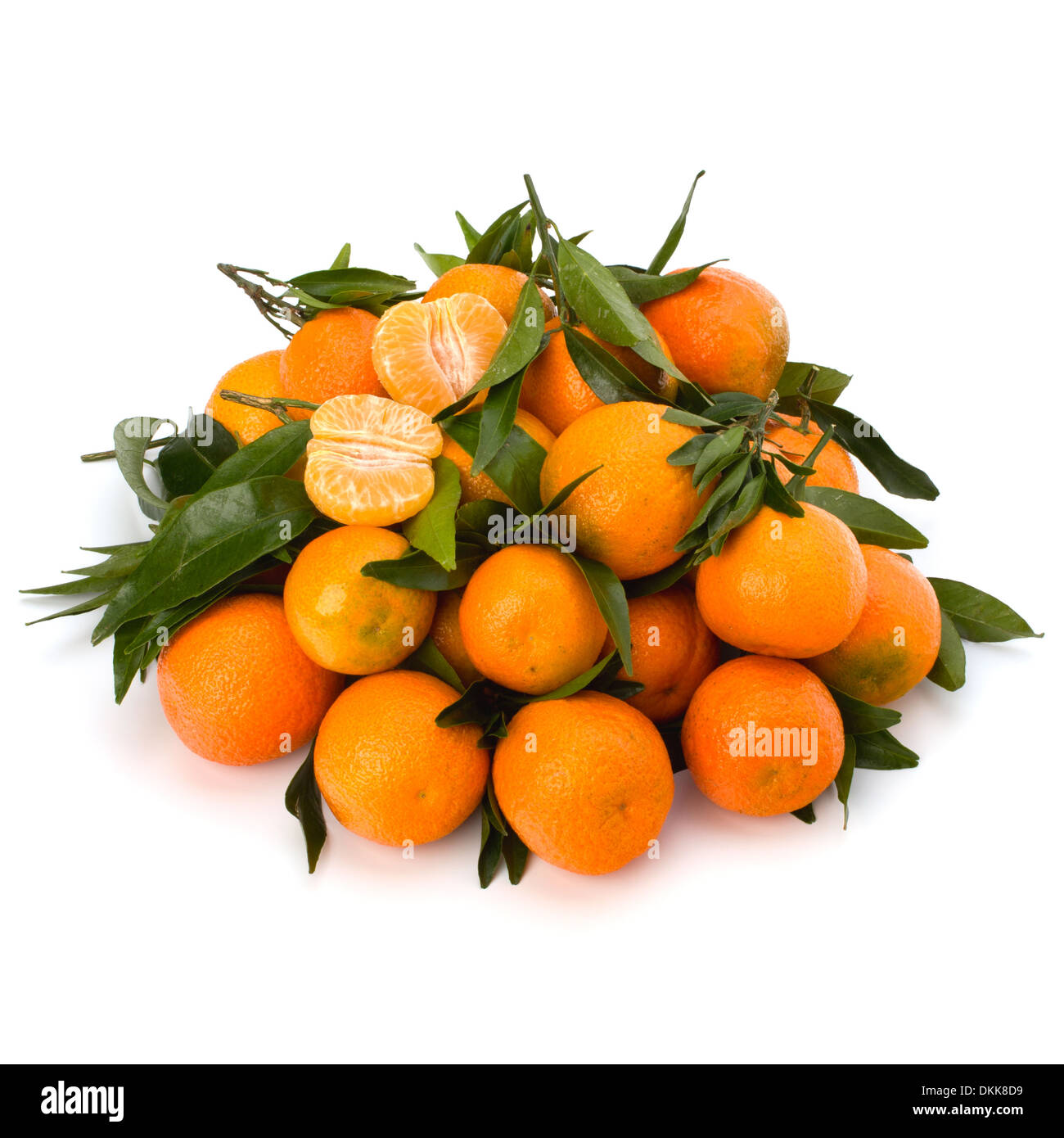Tangerines isolated on white background Stock Photo - Alamy