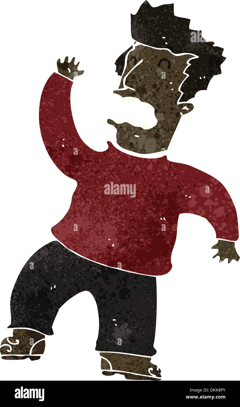 Retro cartoon illustration. On plain white background Stock Vector ...