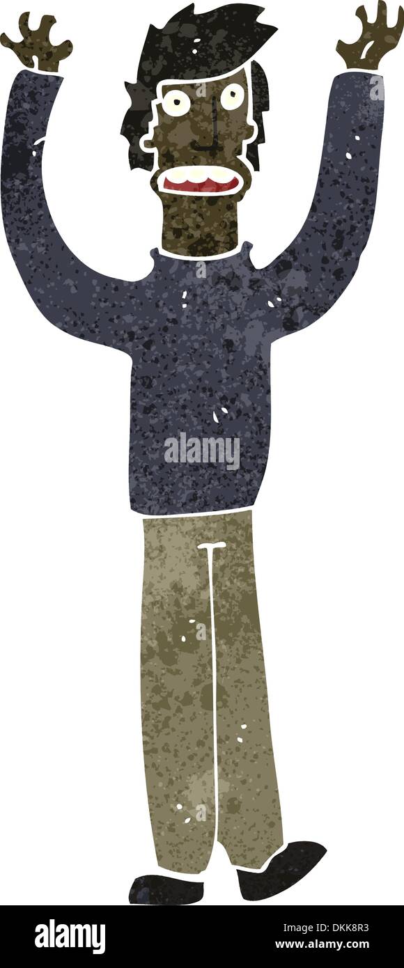 Retro cartoon illustration. On plain white background Stock Vector ...