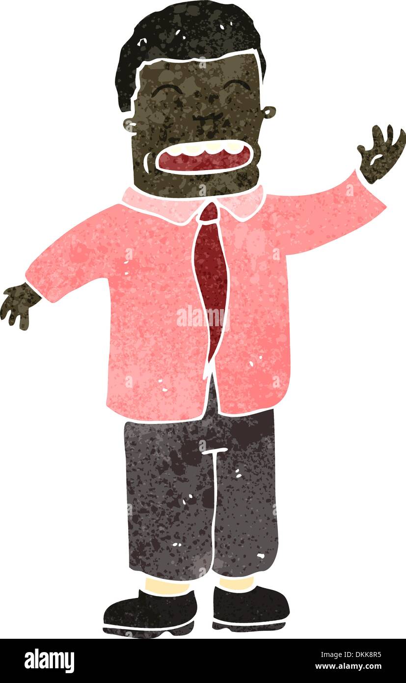 Retro cartoon illustration. On plain white background Stock Vector ...