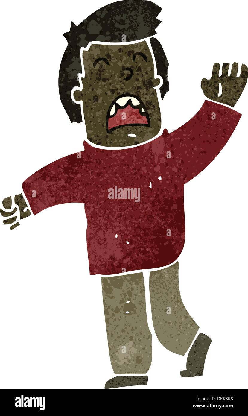 Retro cartoon illustration. On plain white background Stock Vector ...